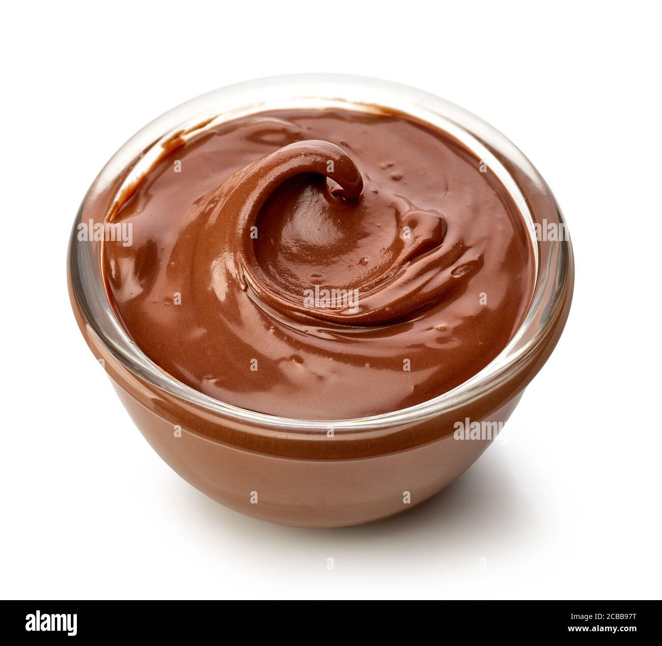 bowl of chocolate cream isolated on white background Stock Photo - Alamy
