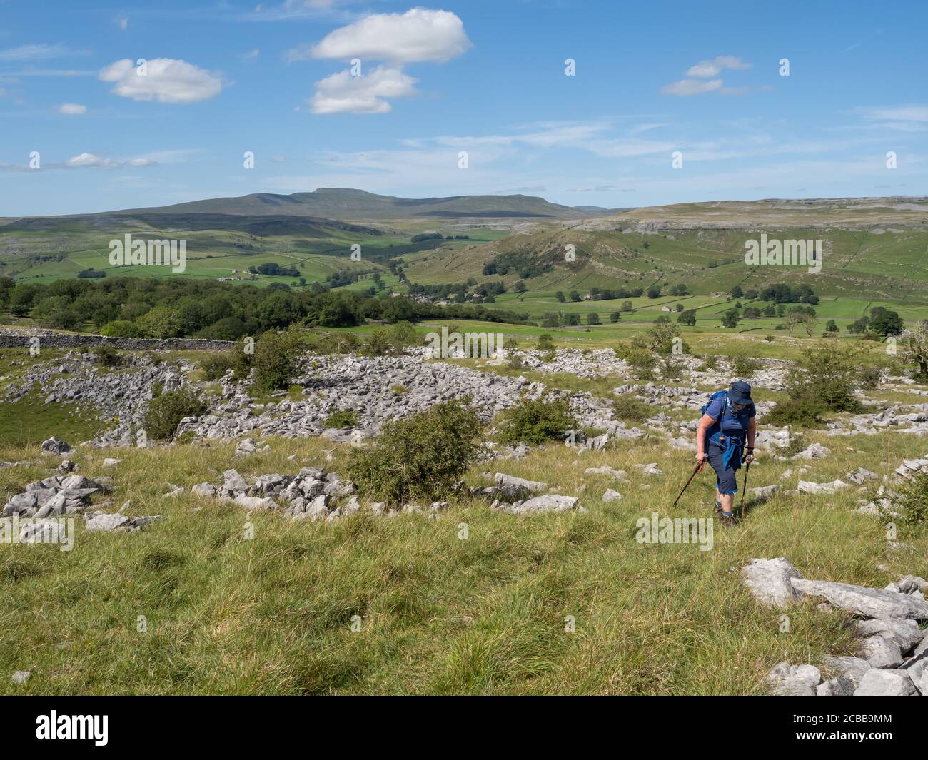 Yorkshire Three Peaks Challenge Walker High Resolution Stock ...