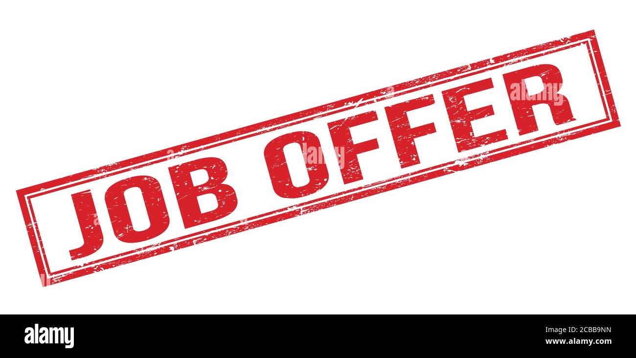 Job offer stamp sign seal hi-res stock photography and images - Alamy