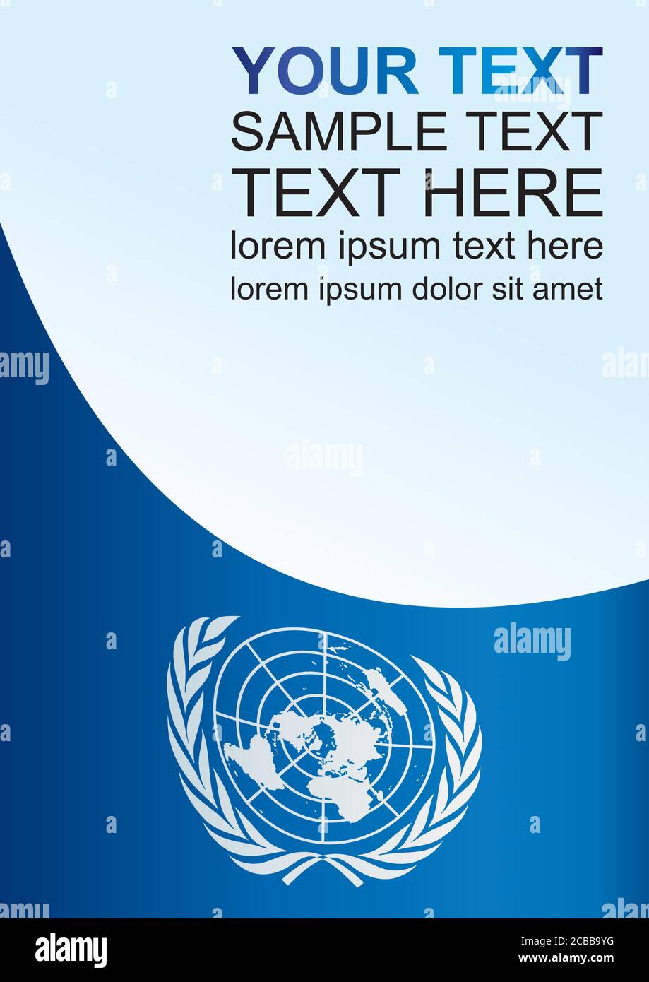 Flag of the United Nations (UN), intergovernmental organization ...