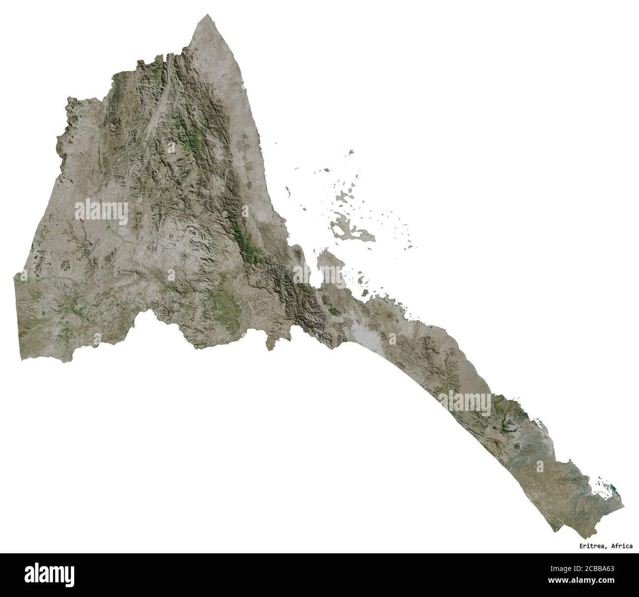 Map satellite geography eritrea Cut Out Stock Images & Pictures - Alamy