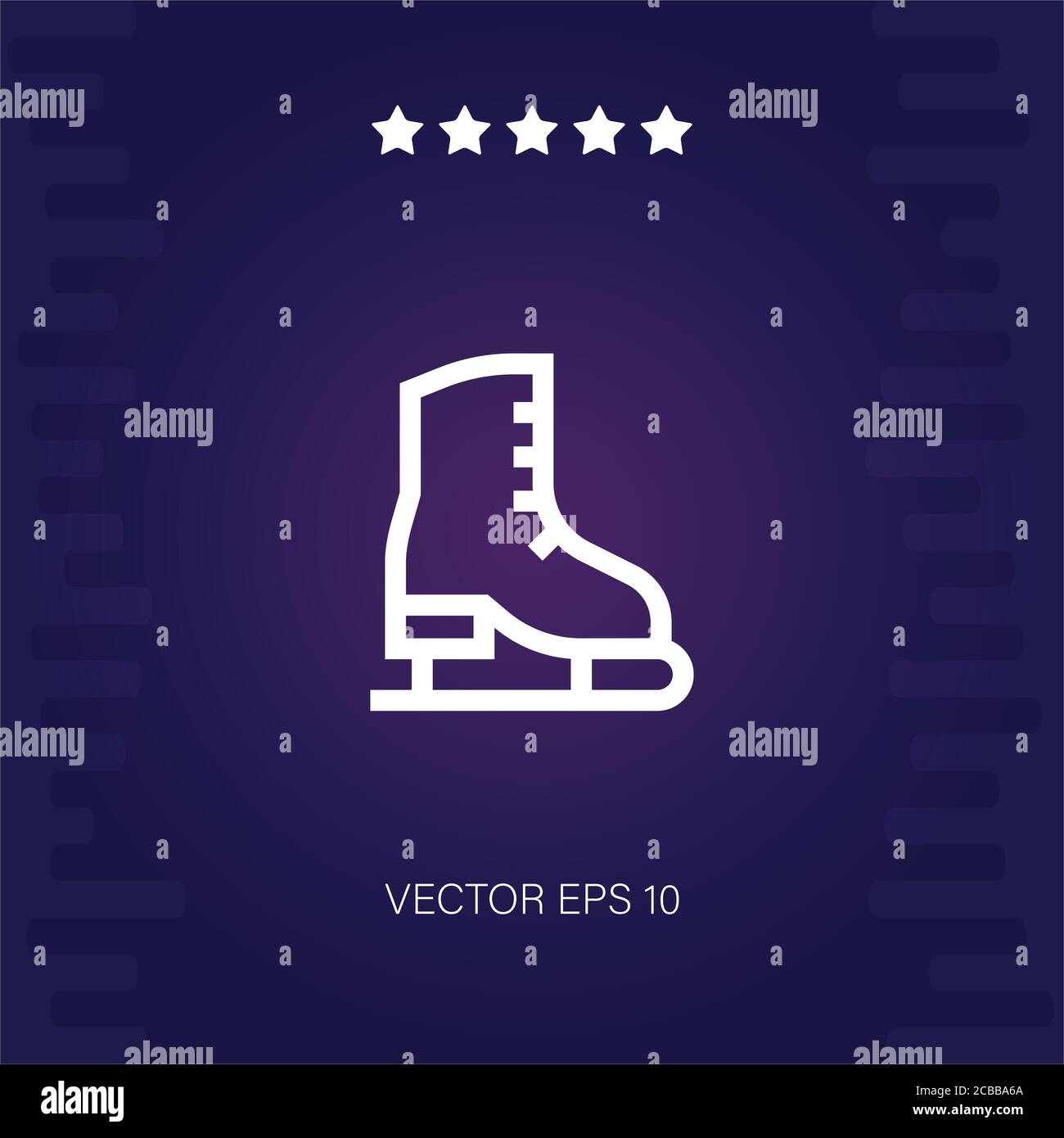 ice skating vector icon modern illustration Stock Vector Image & Art ...