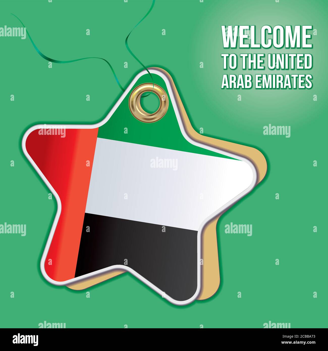 Welcome to UAE. Welcome to the United Arab Emirates. Flag of the United ...