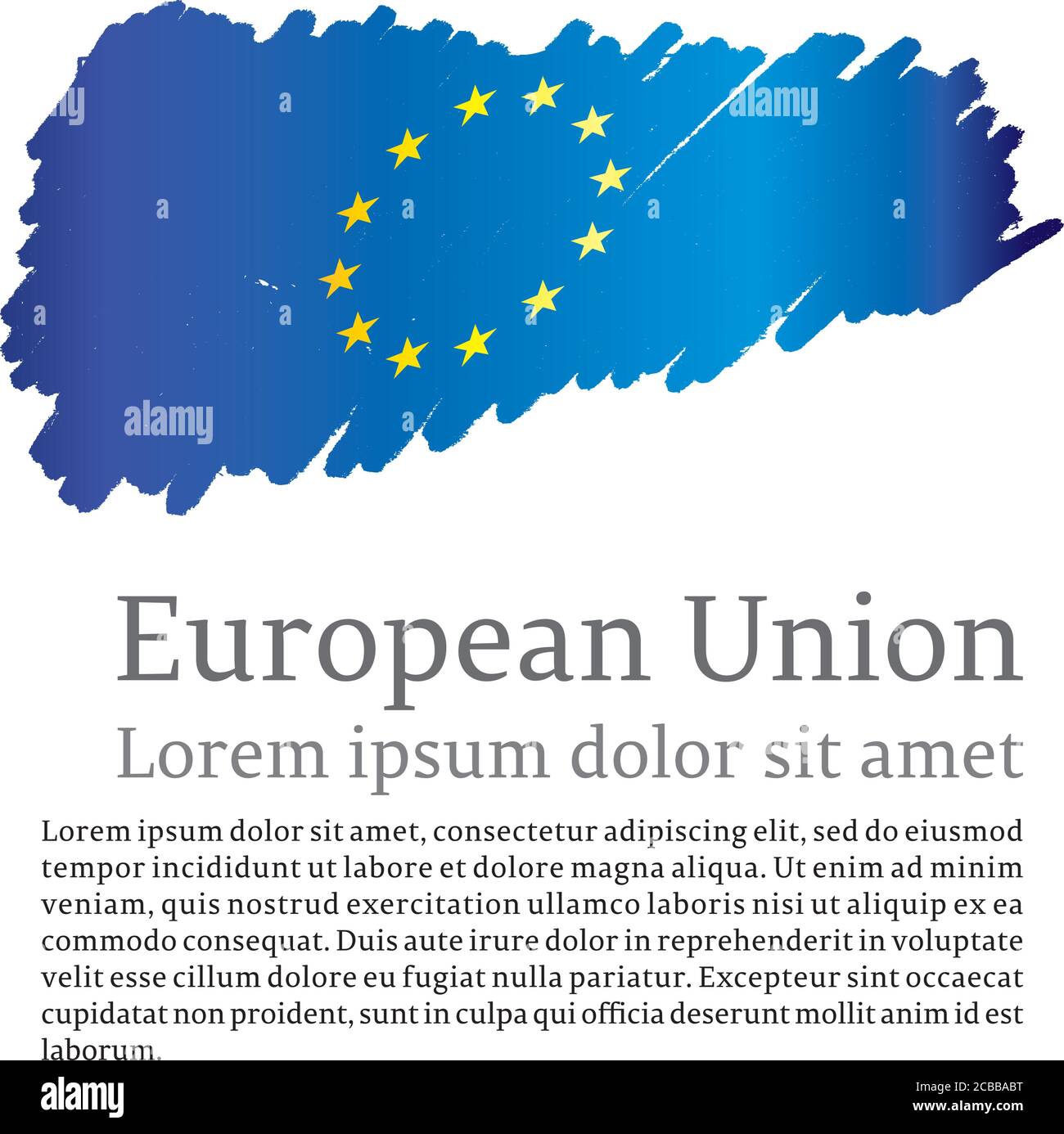 Flag of Europe. Vector template Stock Vector Image & Art - Alamy