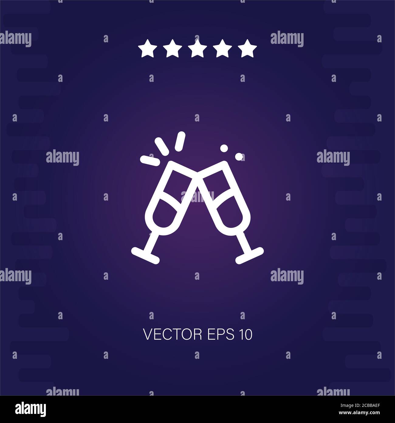 cheers vector icon modern illustration Stock Vector Image & Art - Alamy