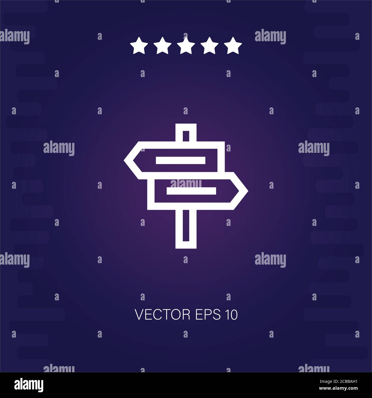 directional sign vector icon modern illustration Stock Vector Image ...