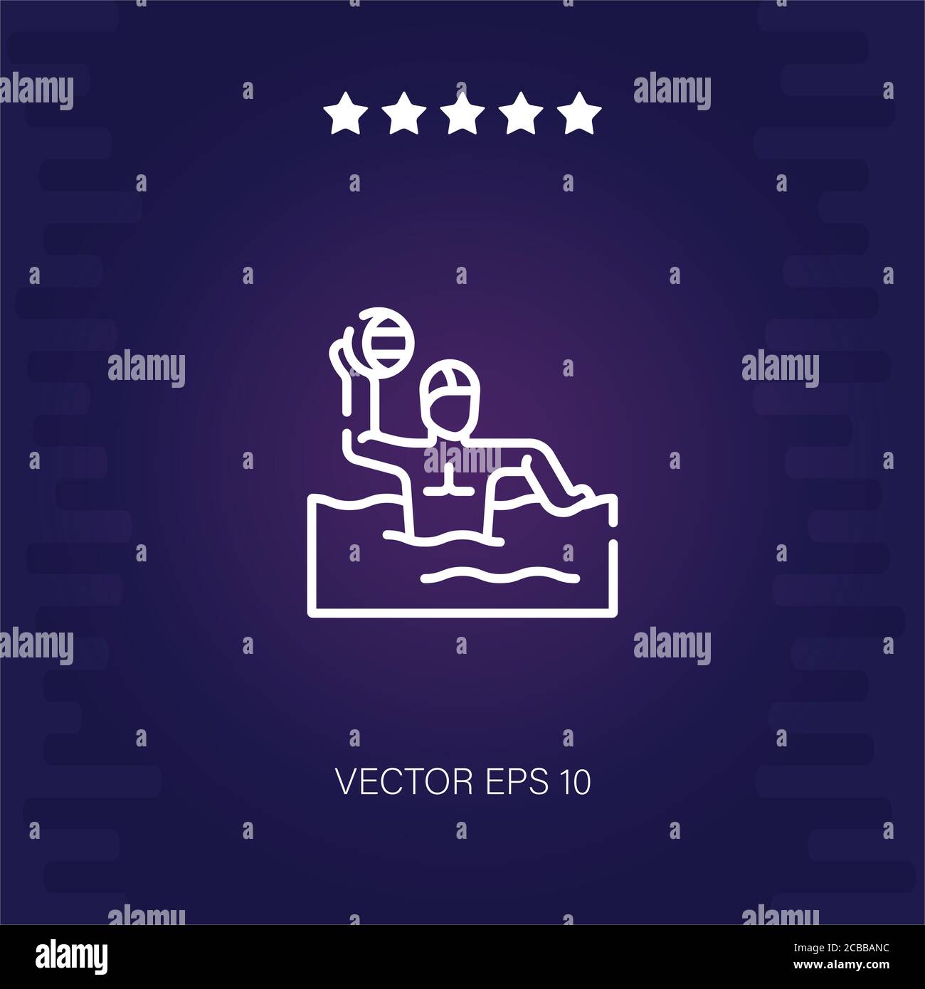 water polo vector icon modern illustration Stock Vector Image & Art - Alamy