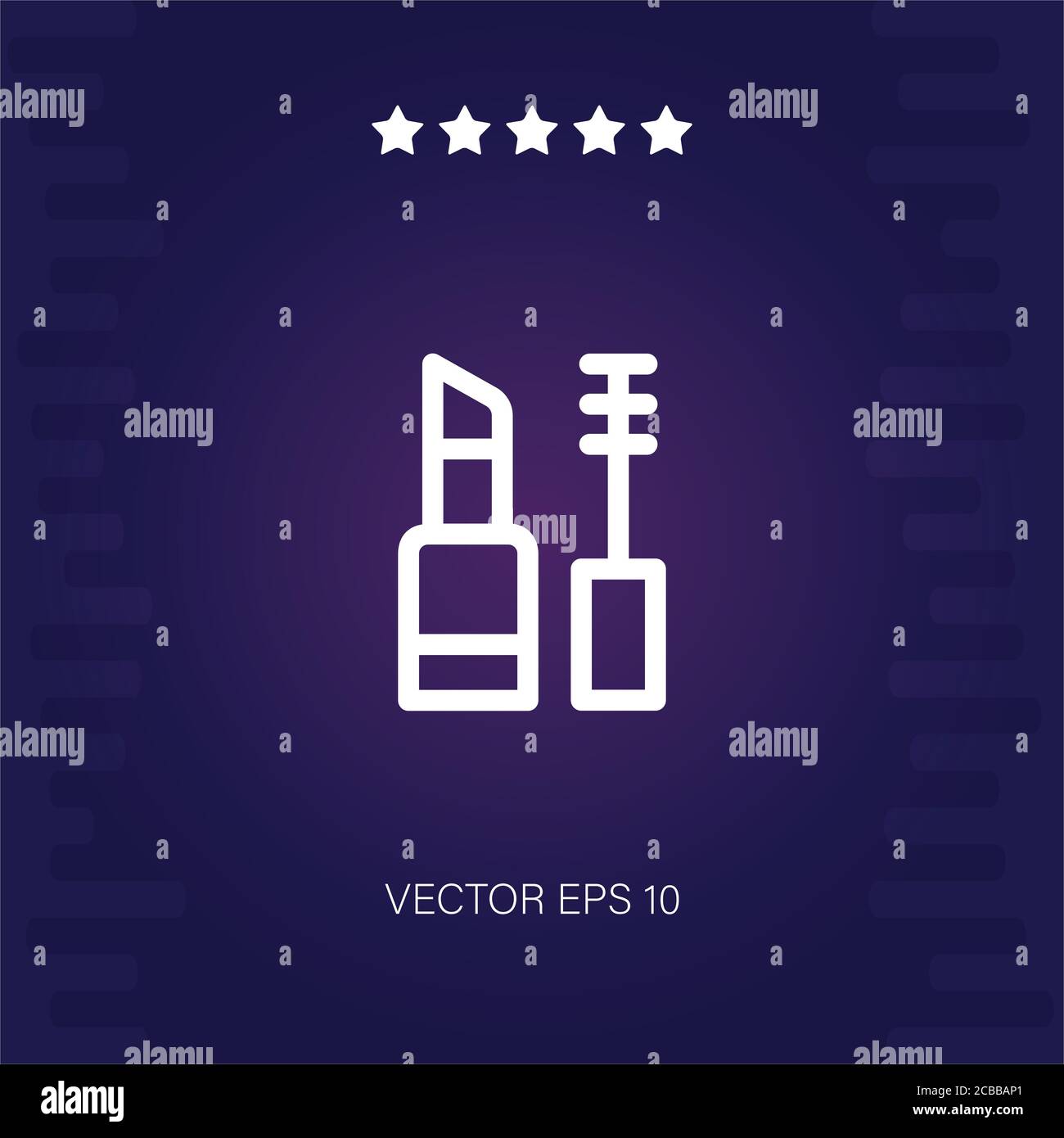 make up vector icon modern illustration Stock Vector Image & Art - Alamy