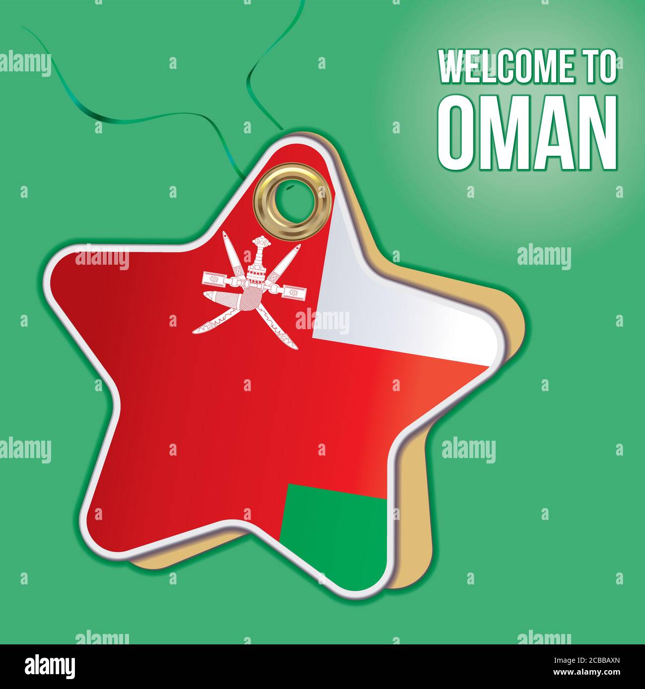 National emblem of oman Stock Vector Images - Alamy
