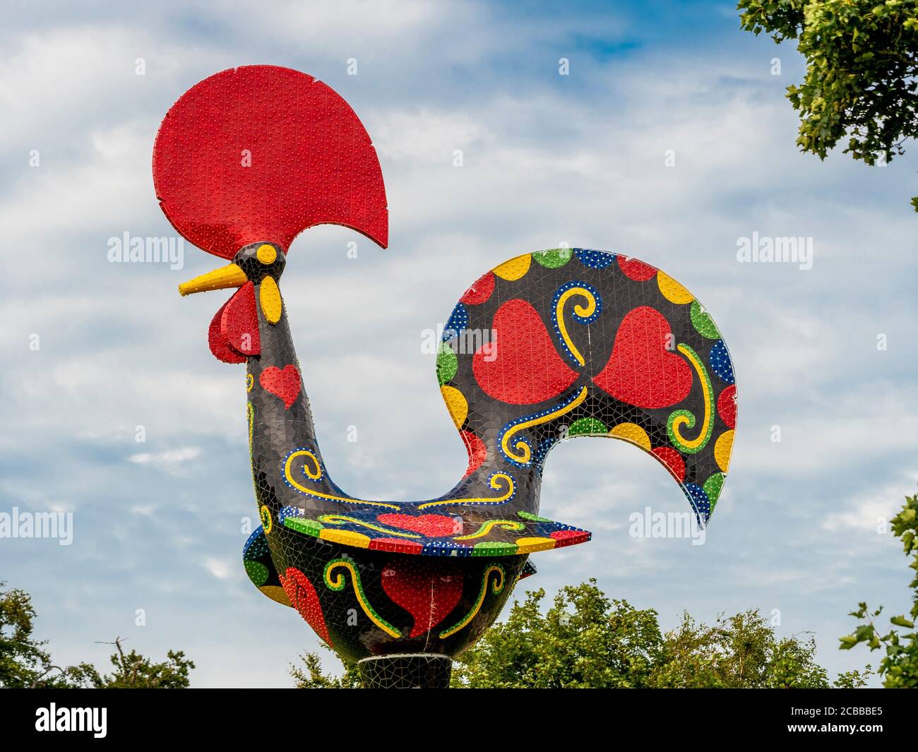 Pop Galo Rooster by Joana Vasconcelos. Sculpture inspired by the ...