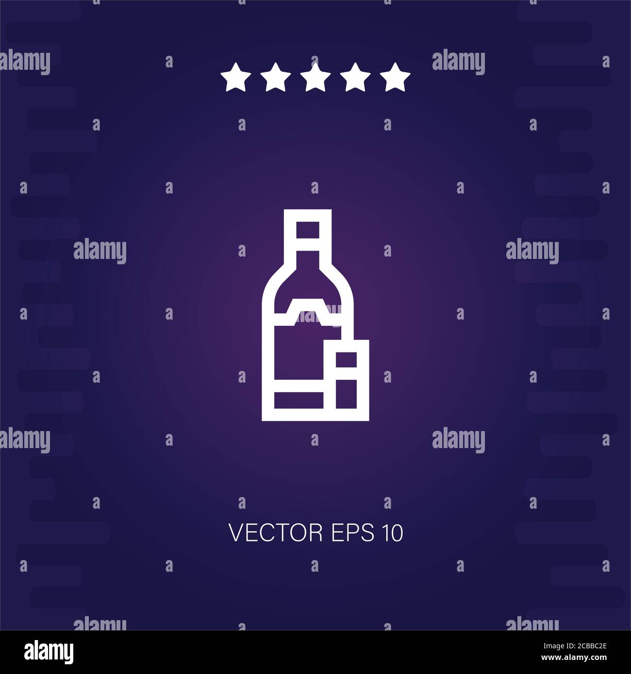 vodka vector icon modern illustration Stock Vector Image & Art - Alamy