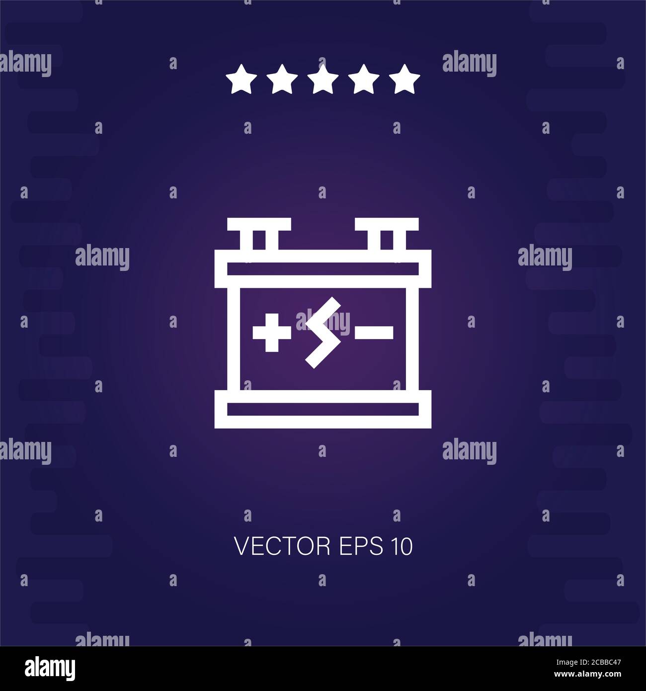 car battery vector icon modern illustration Stock Vector Image & Art ...