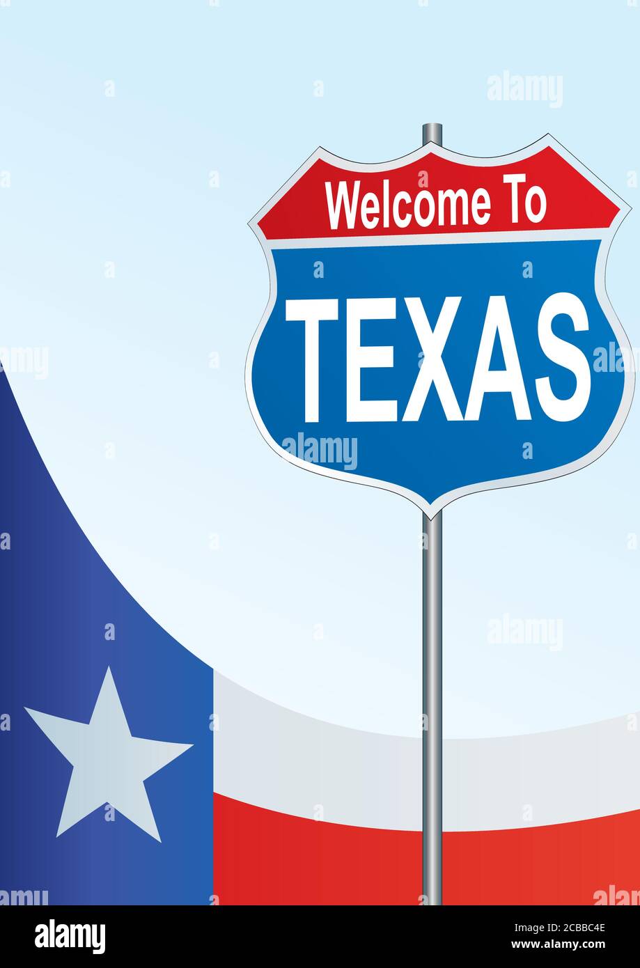 road sign Welcome to the State of Texas Stock Vector Image & Art - Alamy