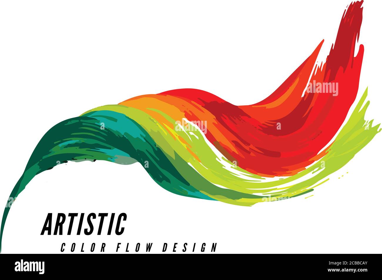 Colorful flow design. Trending wave liquid vector illustration on white ...