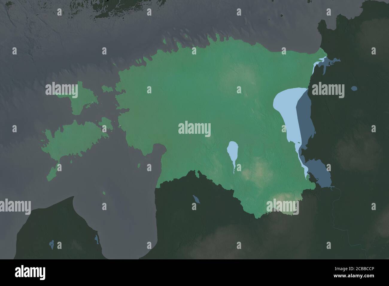 Shape of Estonia separated by the desaturation of neighboring areas ...