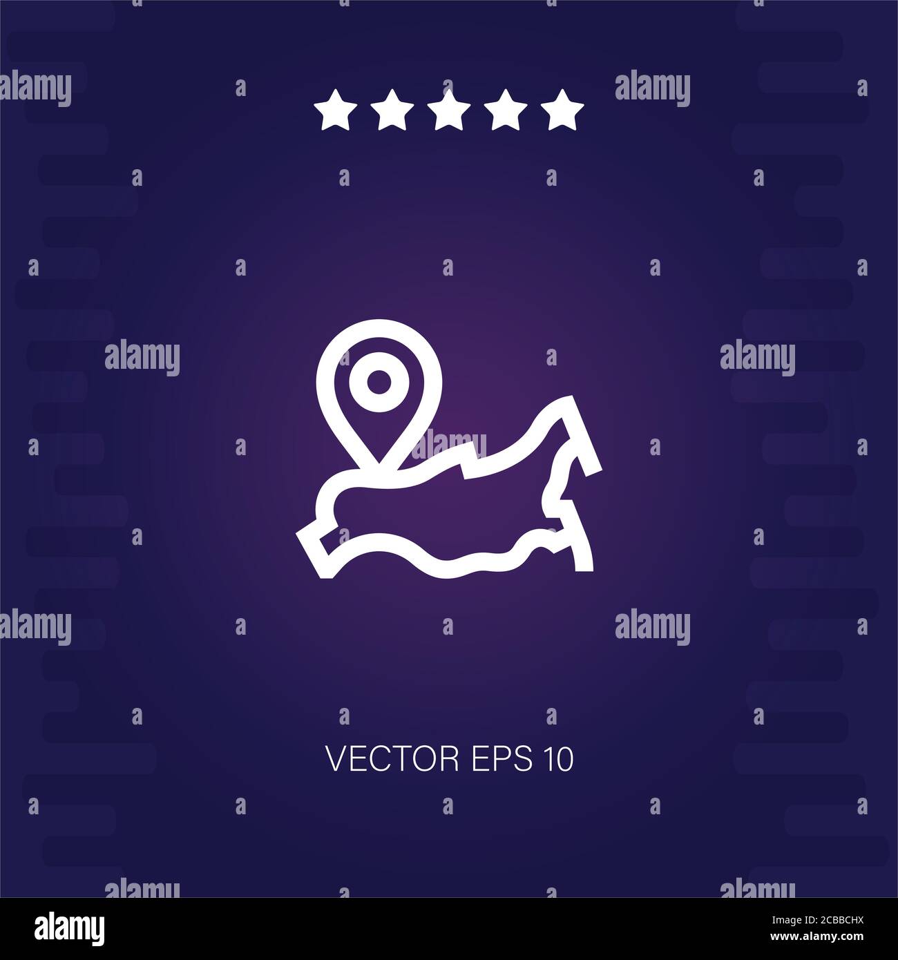 map vector icon modern illustration Stock Vector Image & Art - Alamy