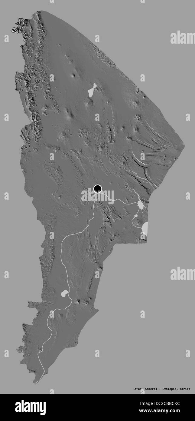 Afar region map hi-res stock photography and images - Alamy
