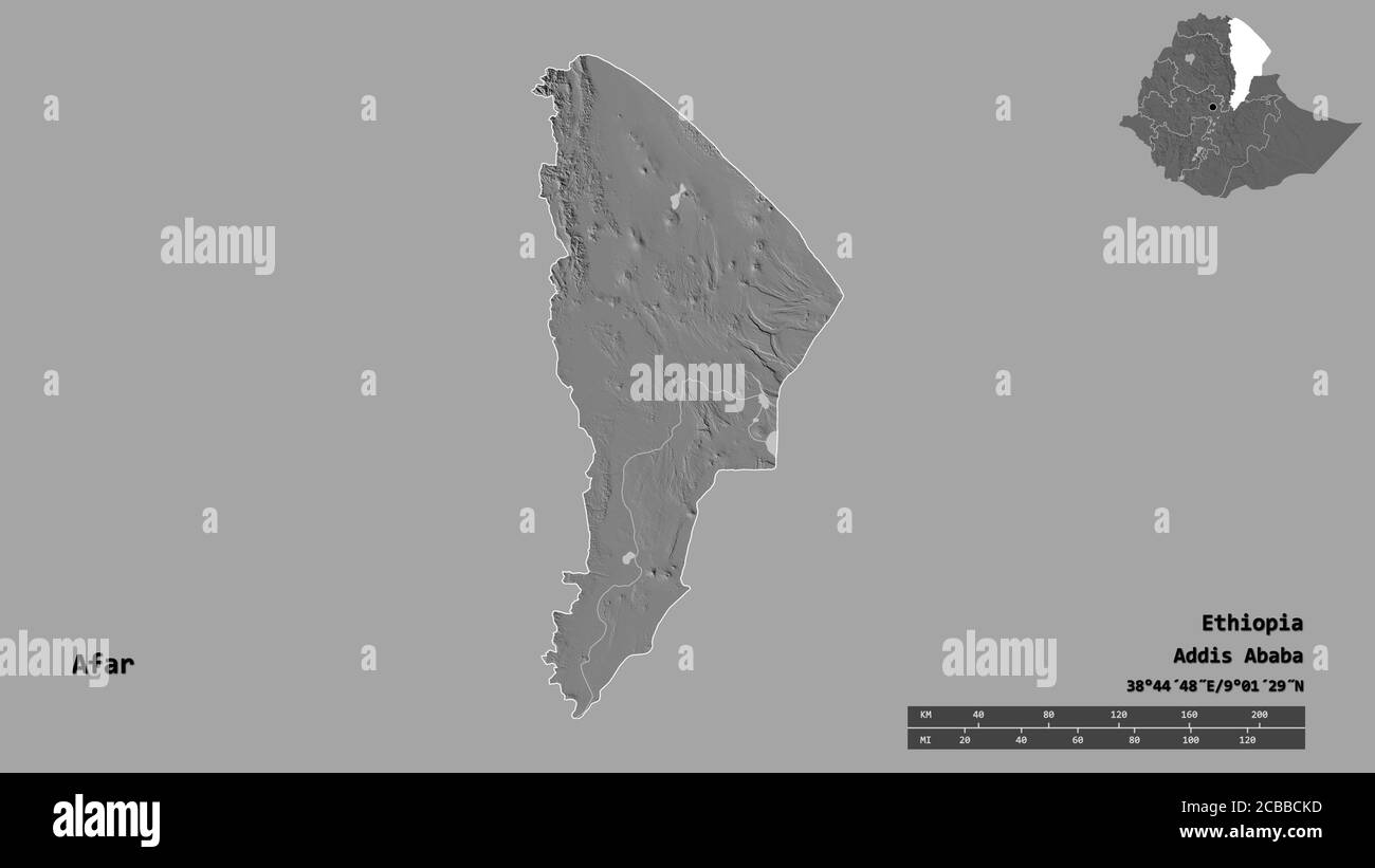 Afar region map hi-res stock photography and images - Alamy