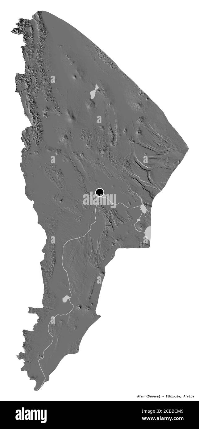 Afar region map hi-res stock photography and images - Alamy