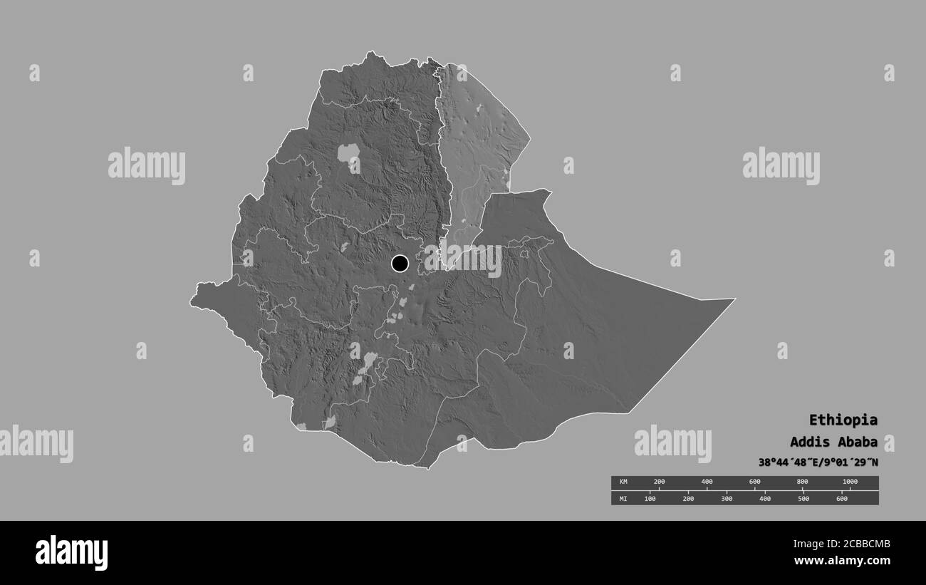 Afar region map hi-res stock photography and images - Alamy