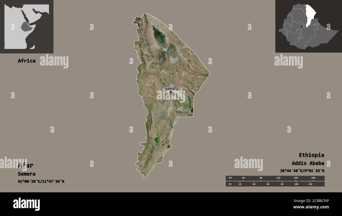Afar region map hi-res stock photography and images - Alamy