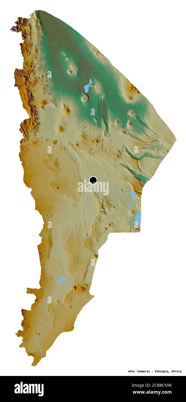 Afar region map hi-res stock photography and images - Alamy
