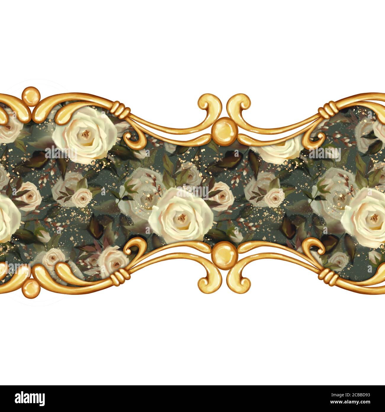 Baroque border hi-res stock photography and images - Alamy