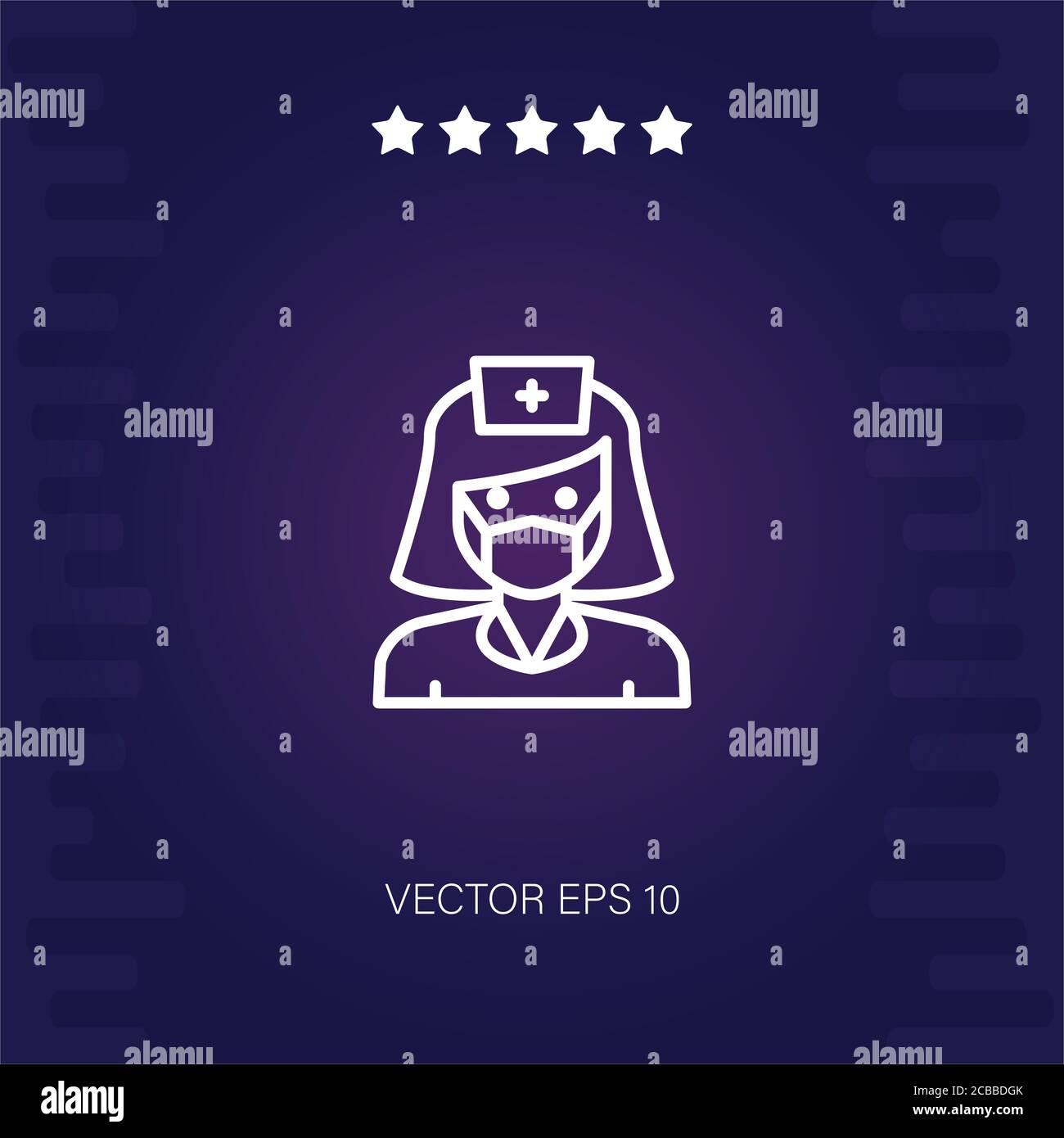 nurse vector icon modern illustration Stock Vector Image & Art - Alamy