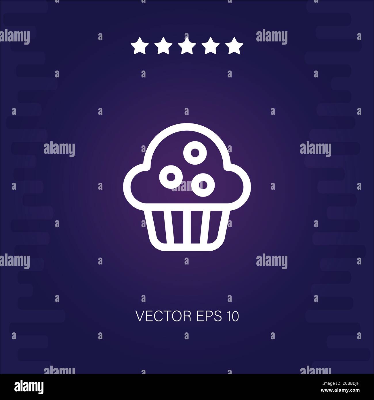 muffin vector icon modern illustration Stock Vector Image & Art - Alamy