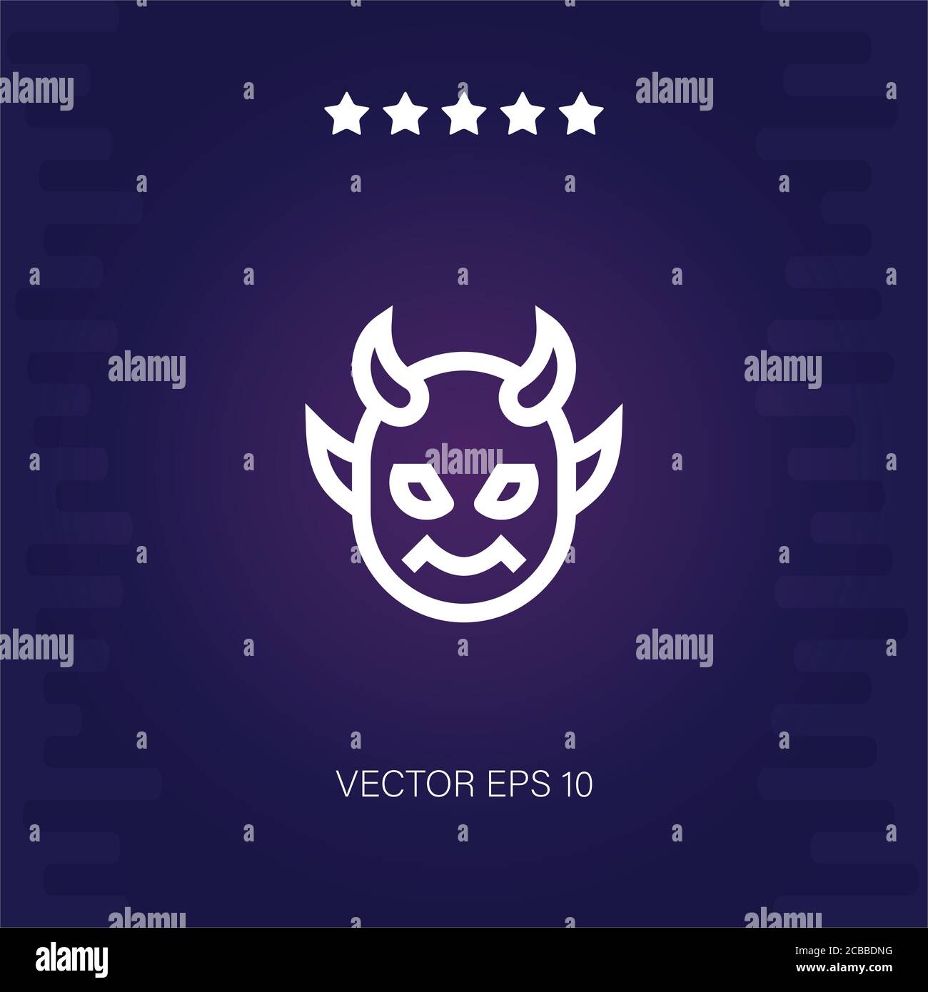 devil vector icon modern illustration Stock Vector Image & Art - Alamy