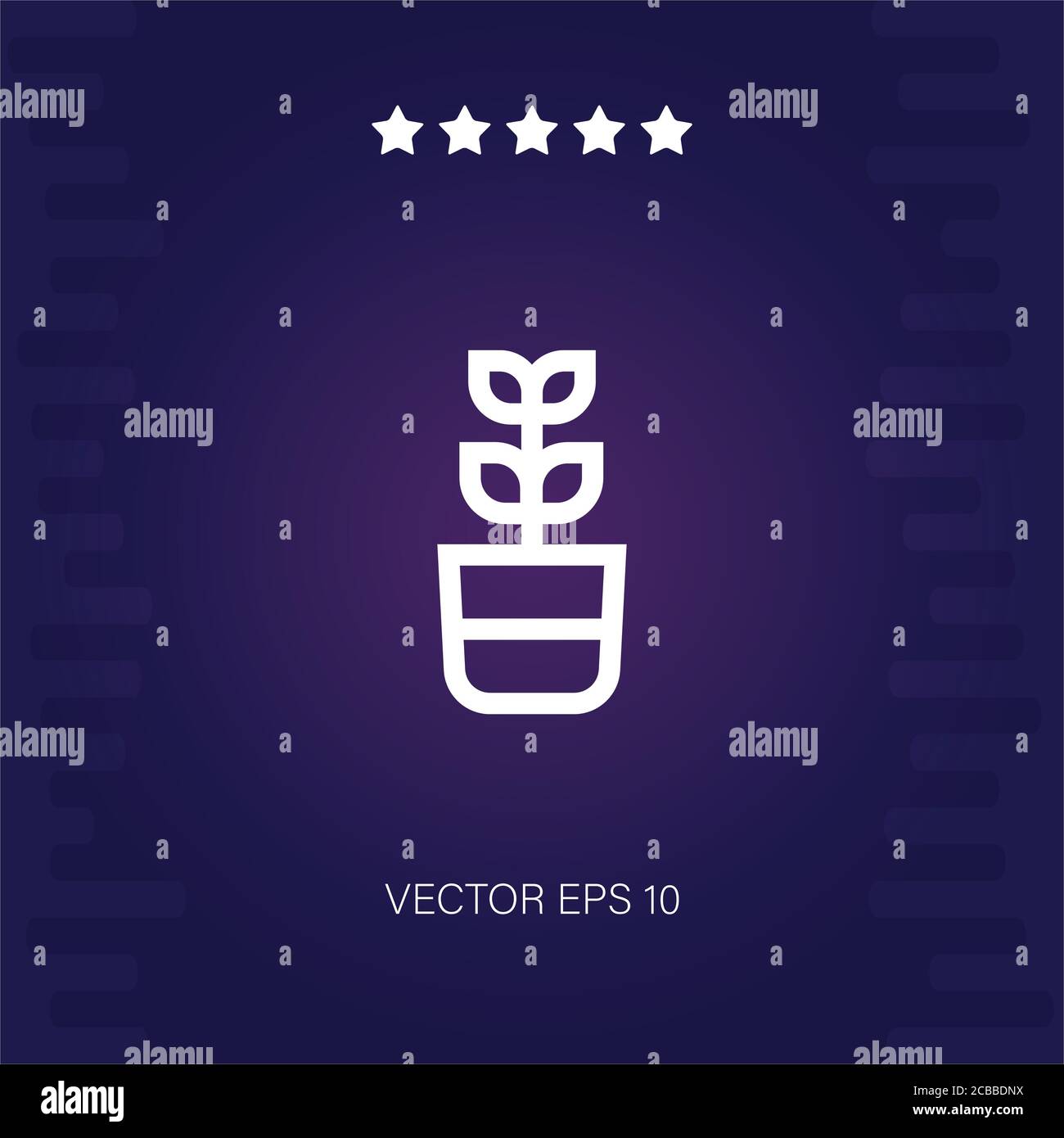 plant pot vector icon modern illustration Stock Vector Image & Art - Alamy