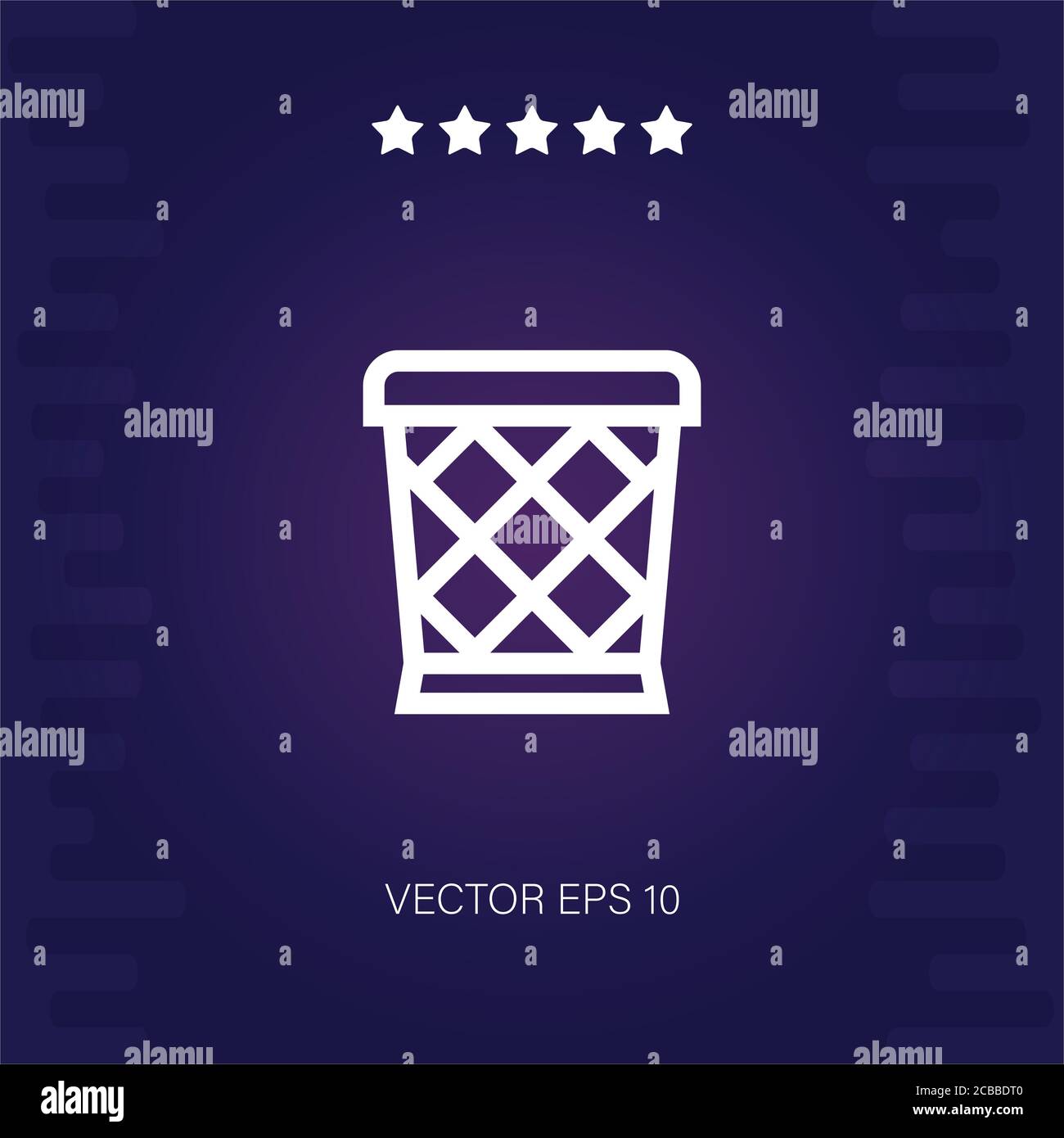 paper bin vector icon modern illustration Stock Vector Image & Art - Alamy