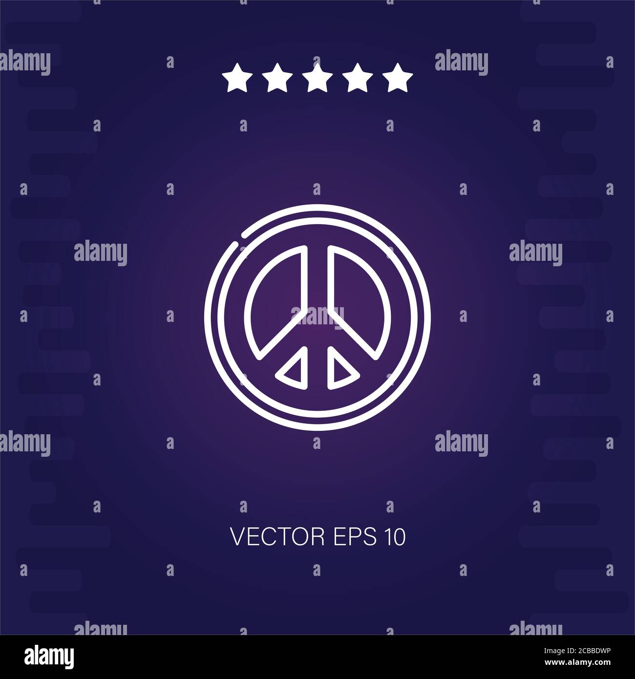 peace symbol vector icon modern illustration Stock Vector Image & Art ...