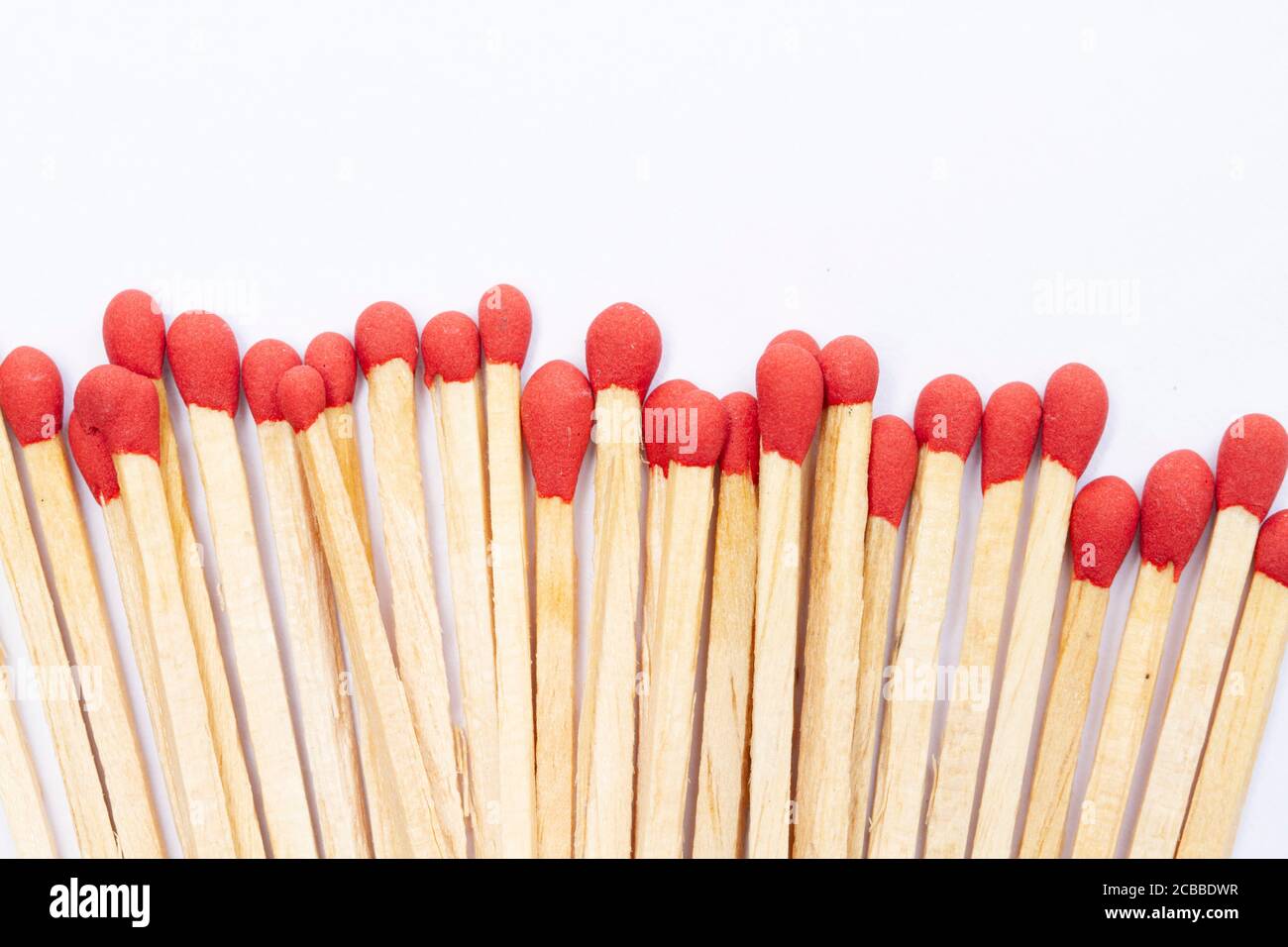 Red matches isolated on white background Stock Photo - Alamy