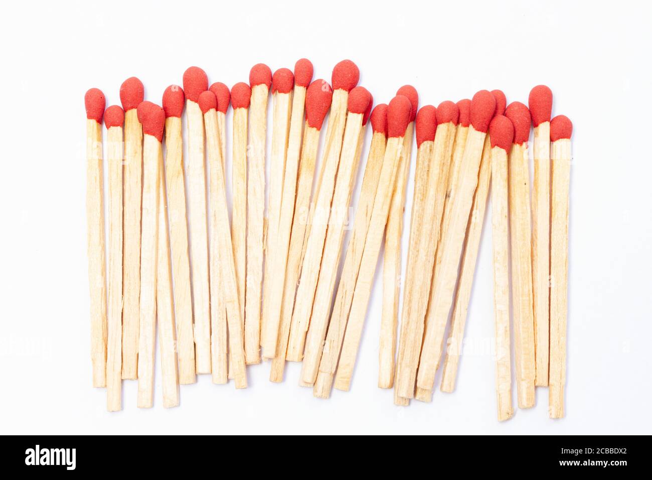 Red matches isolated on white background Stock Photo - Alamy