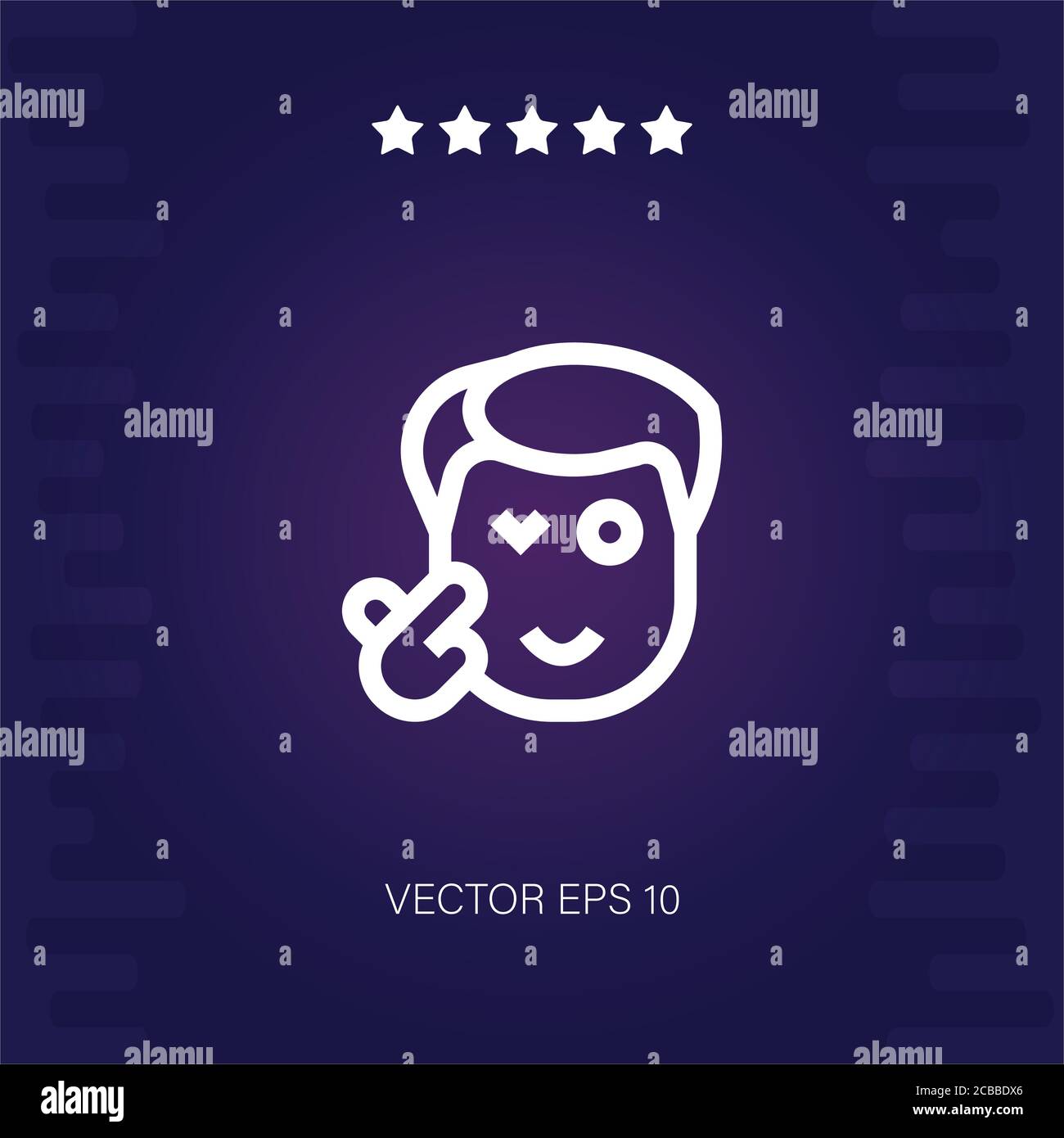 wink vector icon modern illustration Stock Vector Image & Art - Alamy