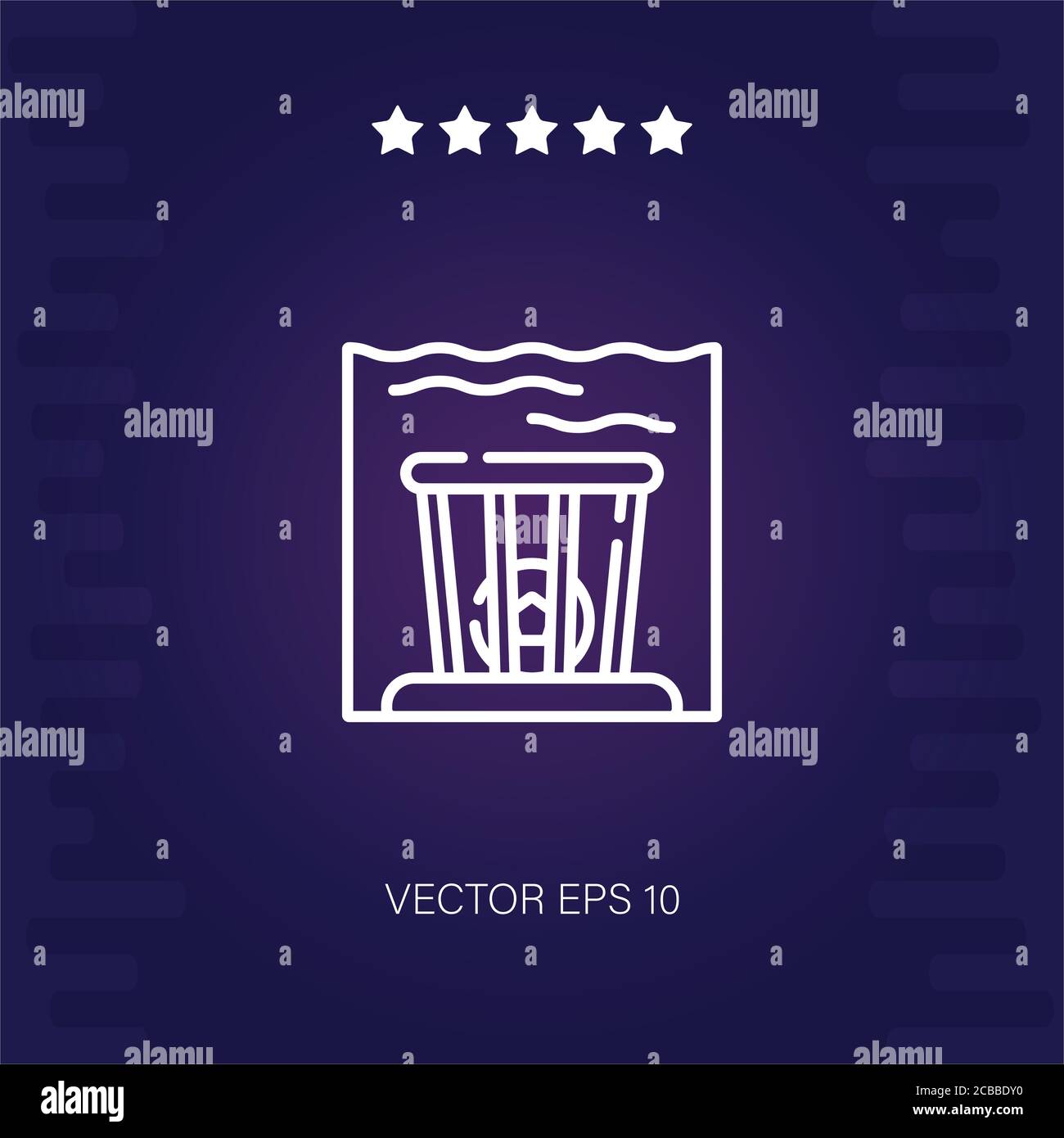 underwater vector icon modern illustration Stock Vector Image & Art - Alamy