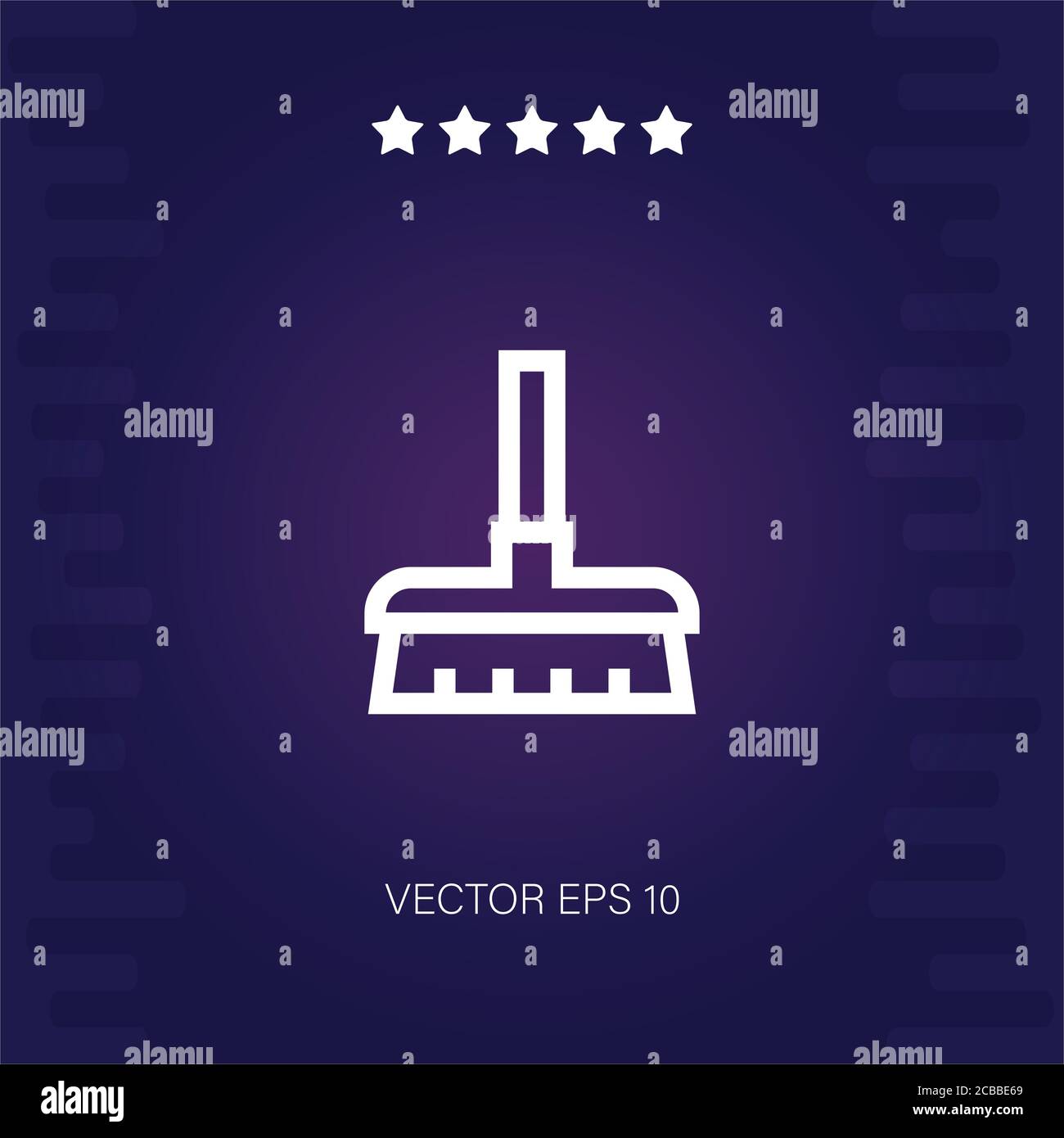 broom vector icon modern illustration Stock Vector Image & Art - Alamy