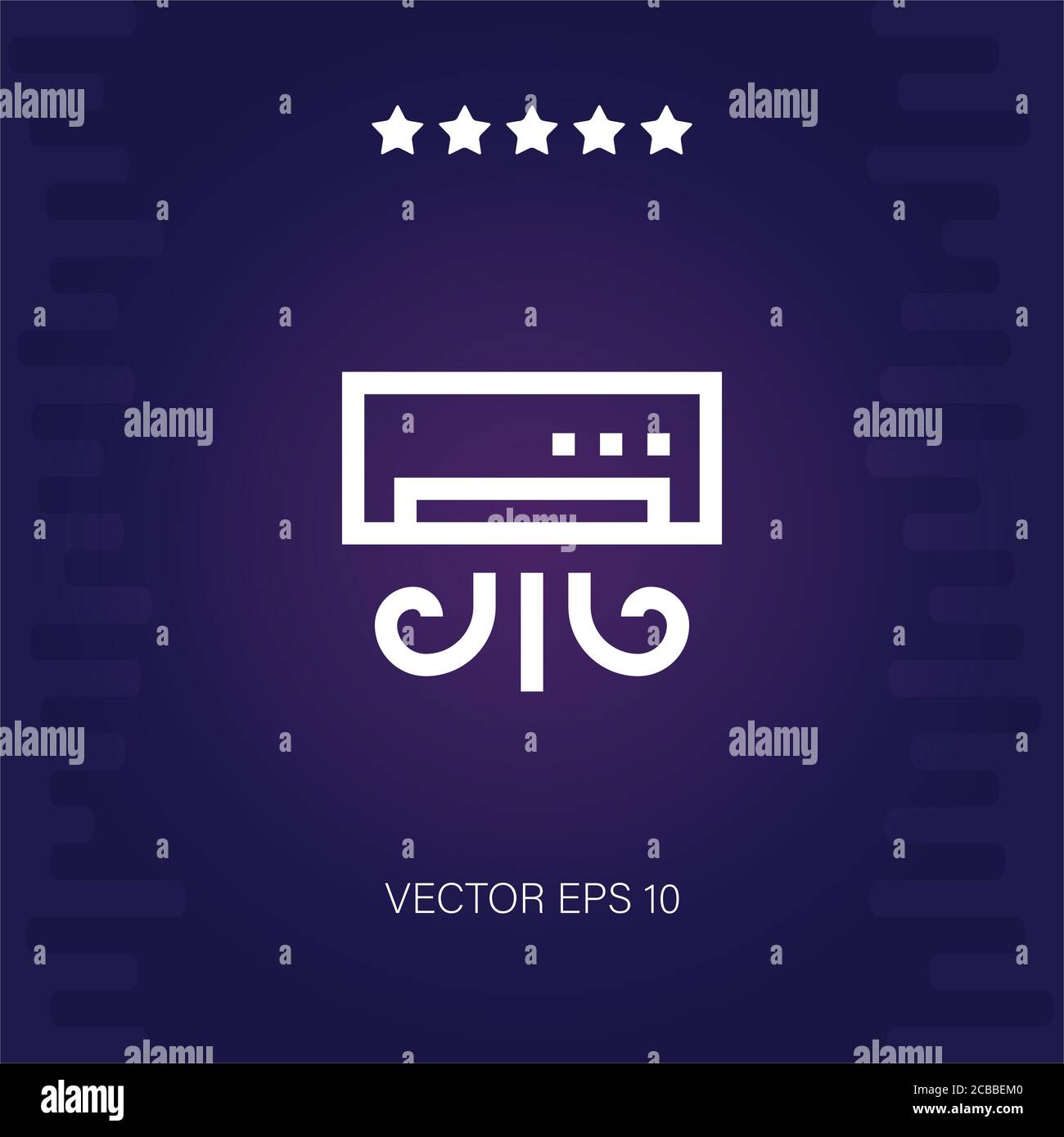 air conditioning vector icon modern illustration Stock Vector Image ...