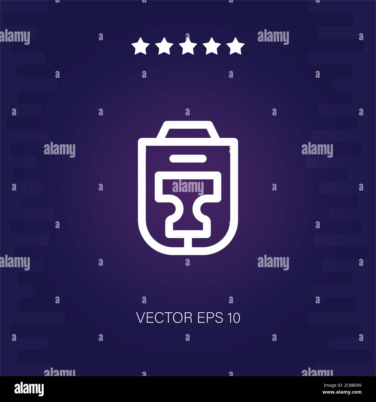 boxing helmet vector icon modern illustration Stock Vector Image & Art ...