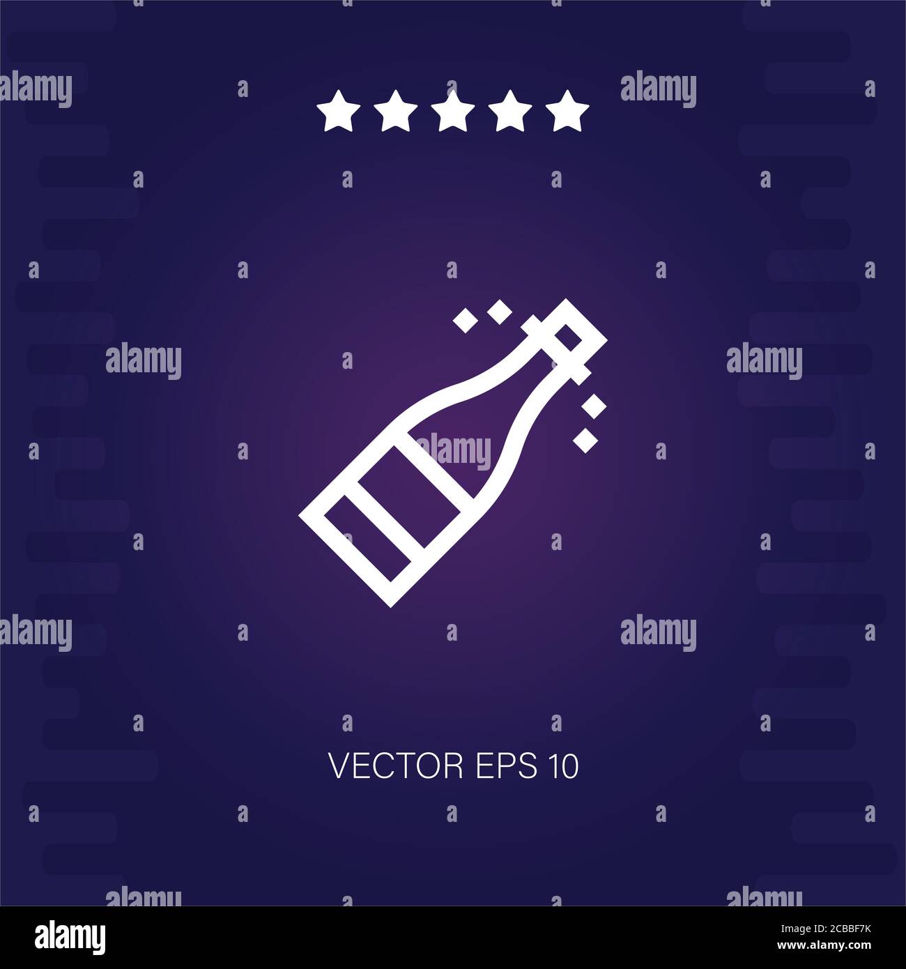 champagne vector icon modern illustration Stock Vector Image & Art - Alamy