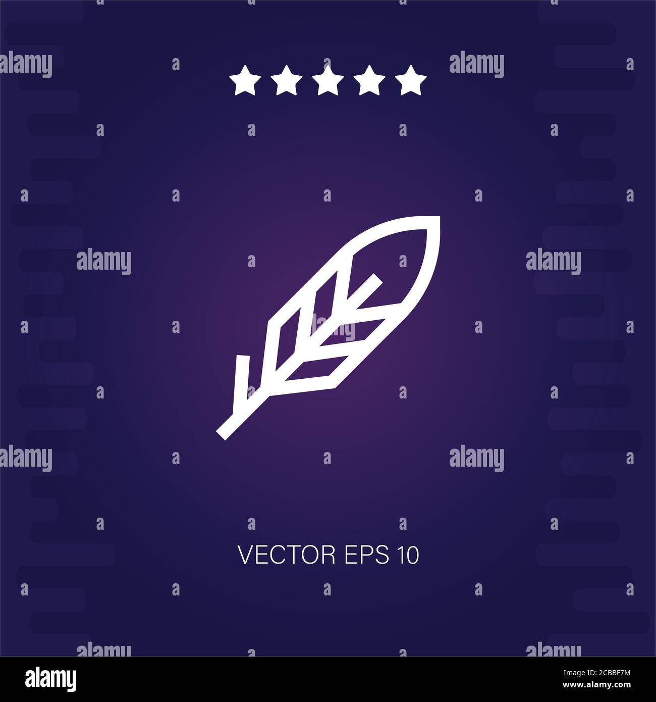 feather vector icon modern illustration Stock Vector Image & Art - Alamy