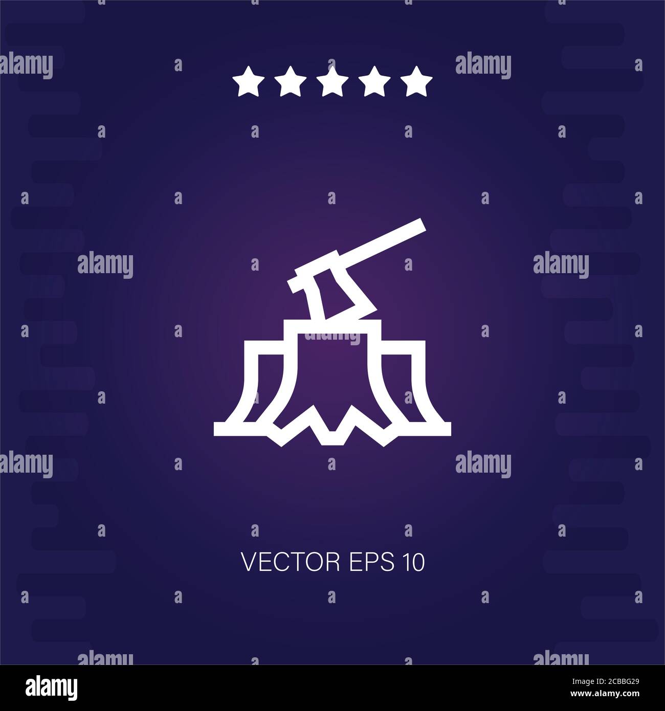 deforestation vector icon modern illustration Stock Vector Image & Art ...