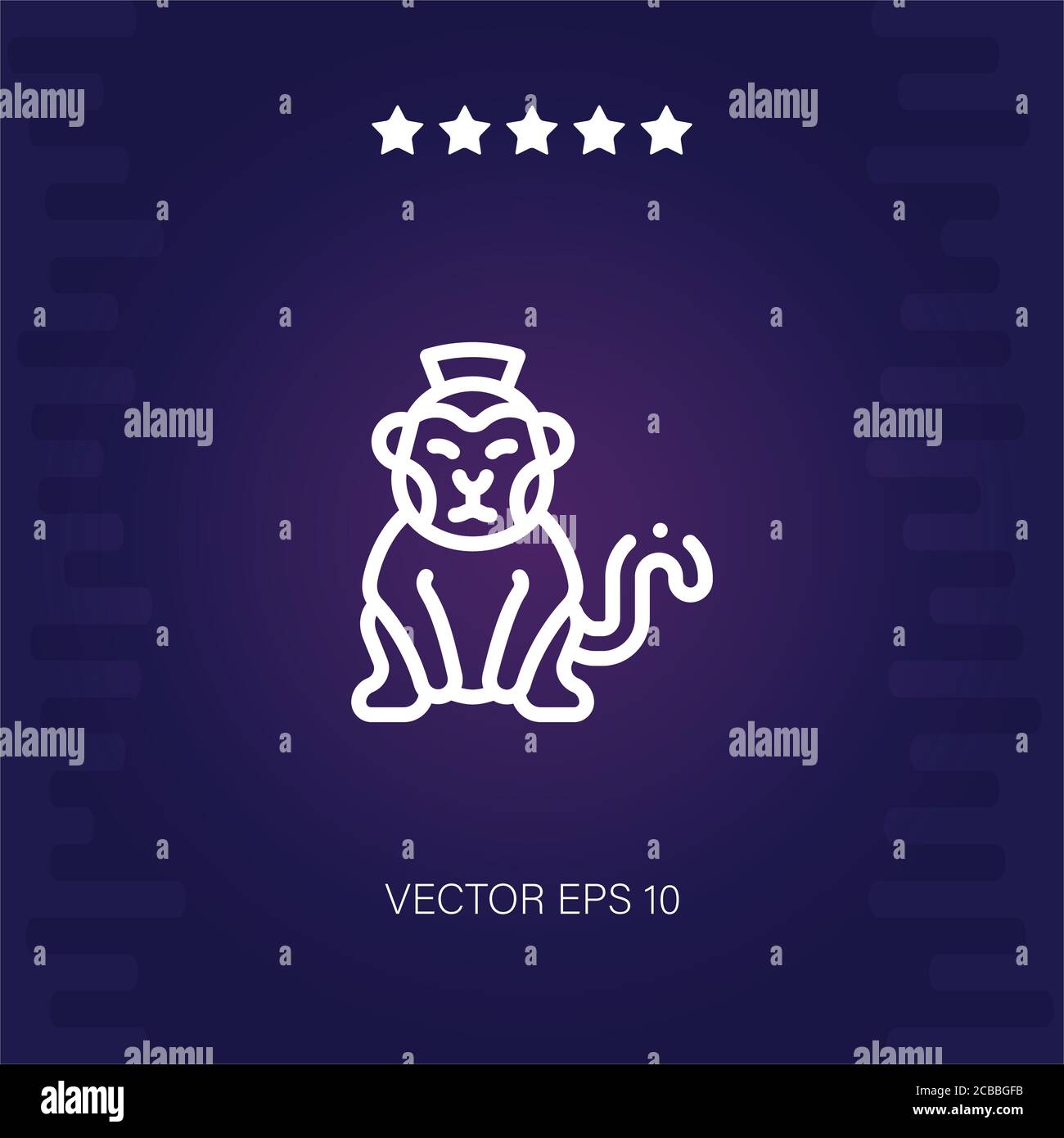 monkey vector icon modern illustration Stock Vector Image & Art - Alamy