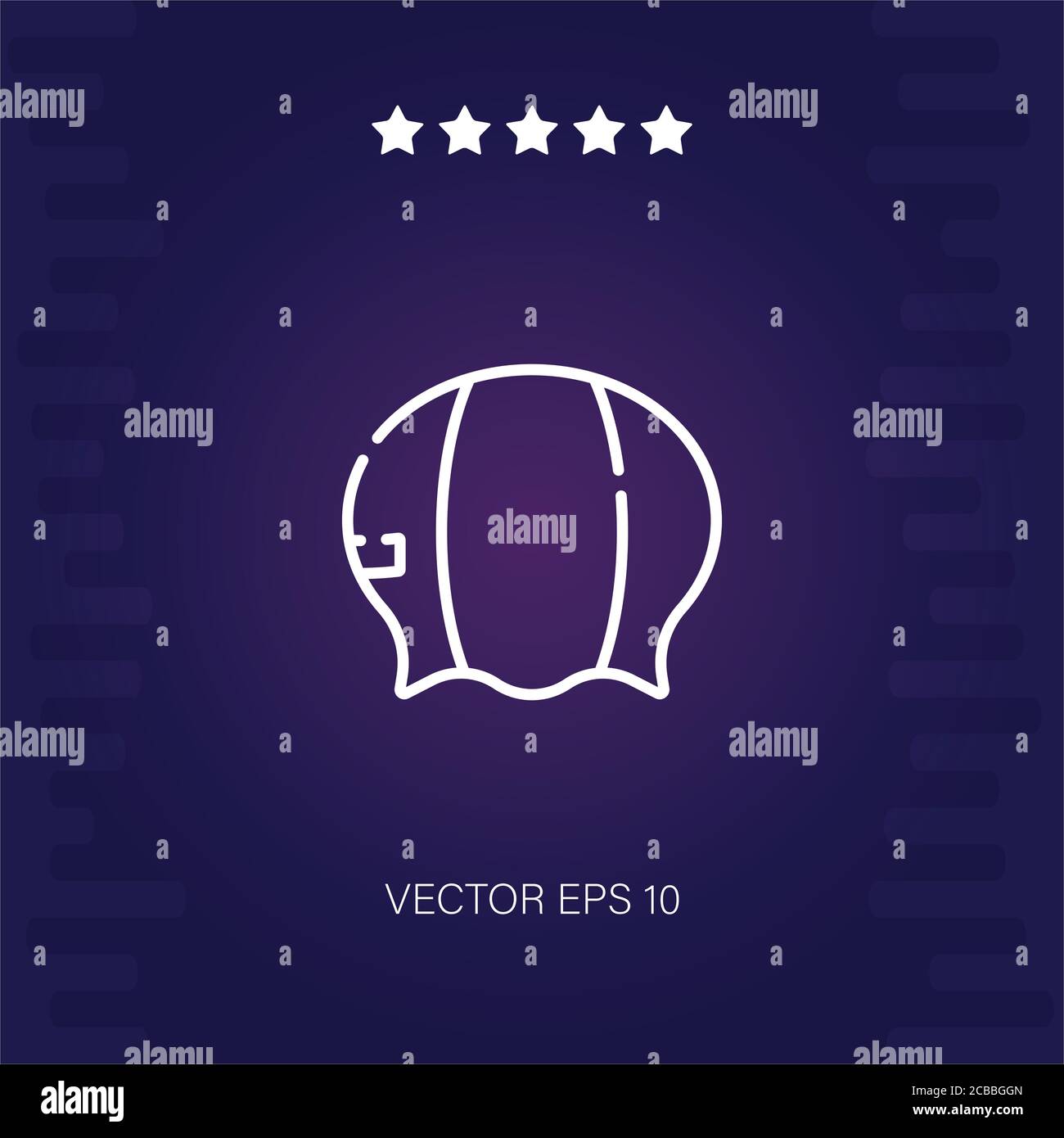 swimming cap vector icon modern illustration Stock Vector Image & Art ...