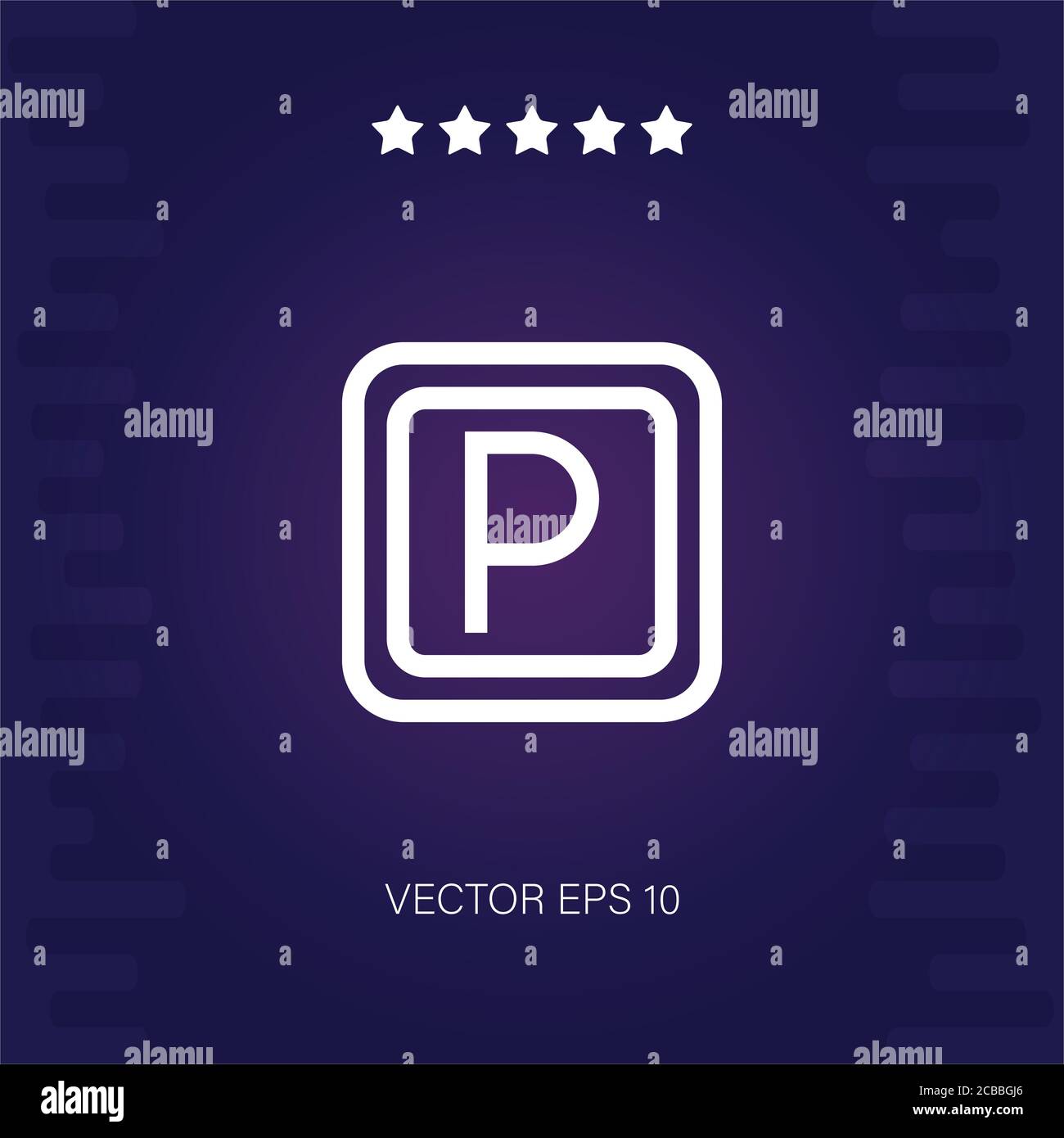 parking sign vector icon modern illustration Stock Vector Image & Art ...