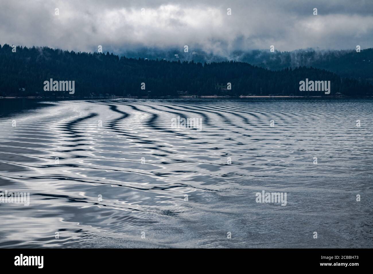 Lake Coeur D'Alene on a Morning in Late Fall, Idaho Stock Photo - Alamy