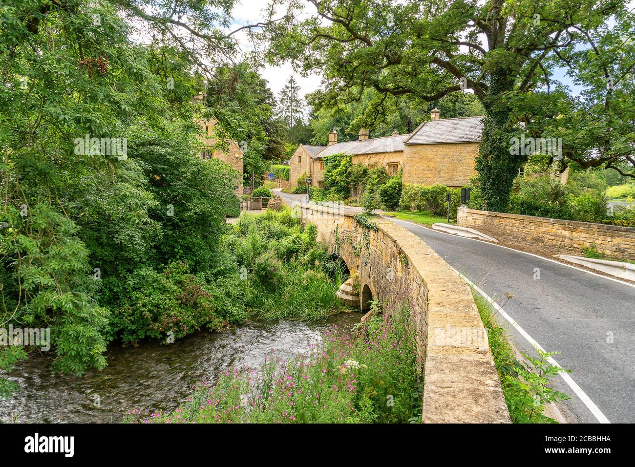 Cotswold village of Upper Swell Stock Photo - Alamy