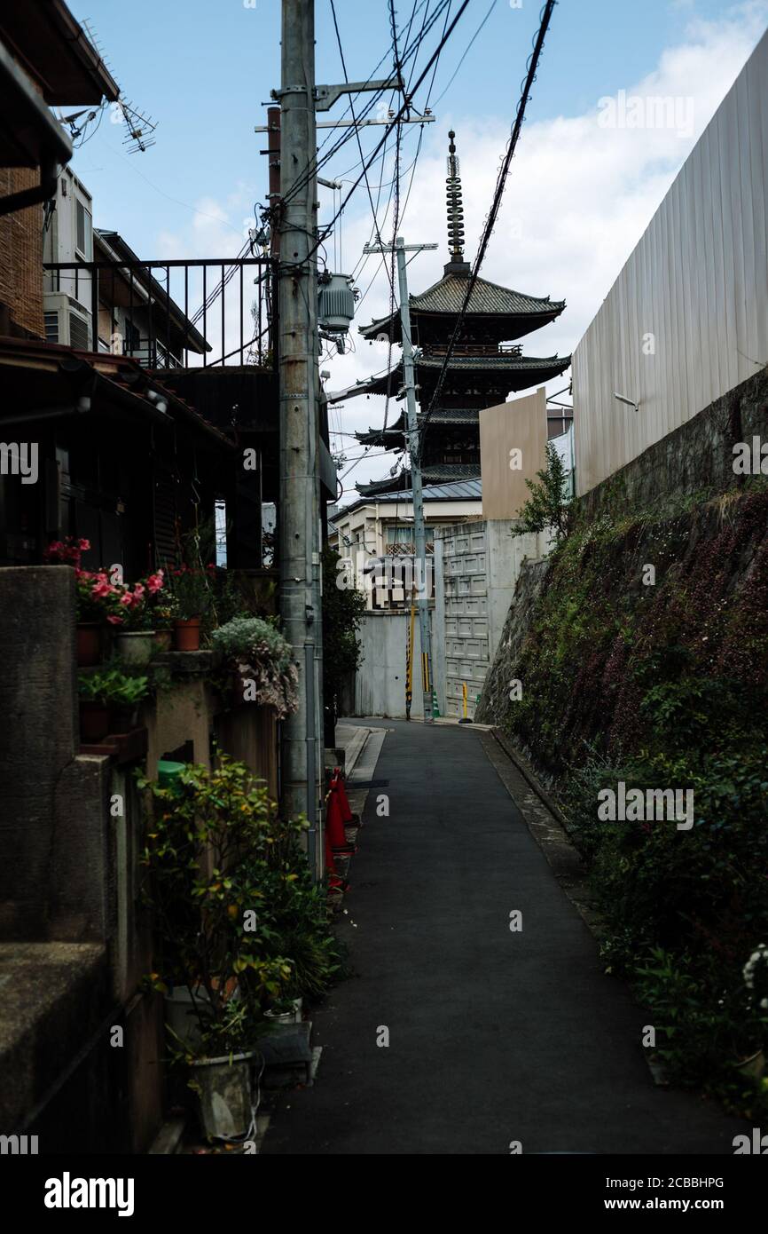 Mesmerizing shot of one of the most famous buildings of Kyoto, Yasaka ...