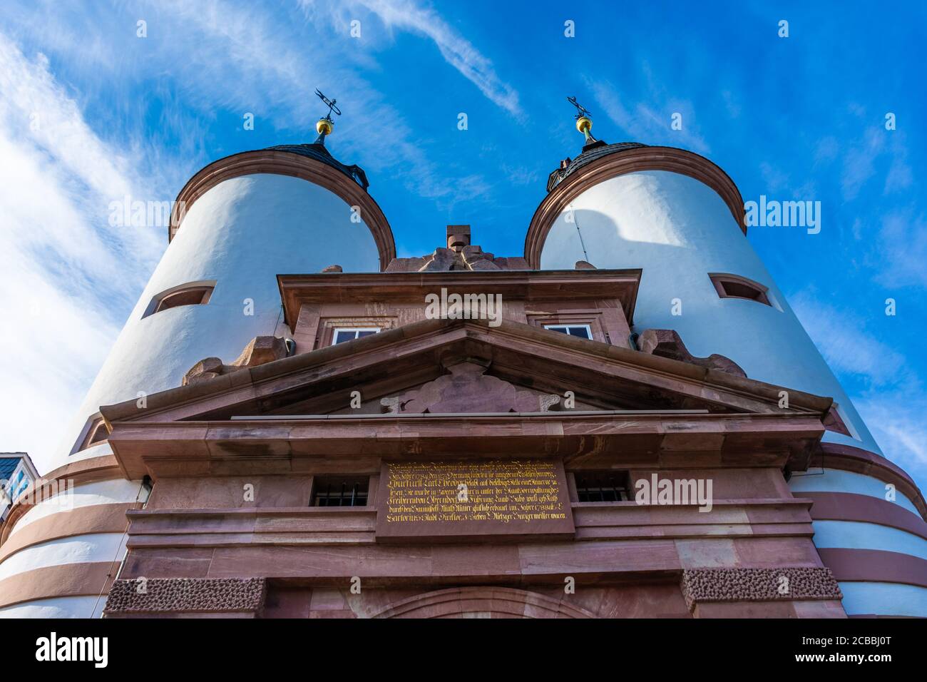 Ancient gate of the city in Heidelberg, Germany Stock Photo - Alamy